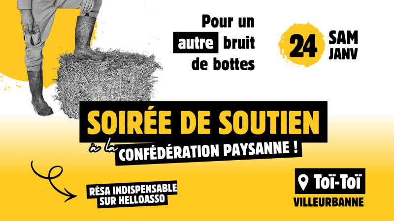 Soirée de soutien à la Conf samedi 24 janvier 2026 (Villeurbanne ...