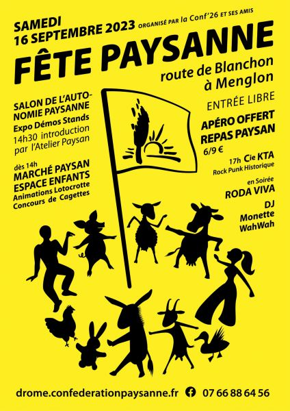 Fête paysanne et Salon de l'Autonomie Paysanne : samedi 16 septembre ...