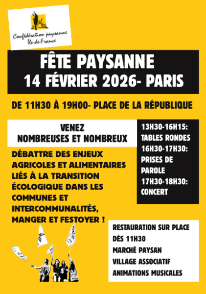 Une fête paysanne à Paris ! | Confédération paysanne